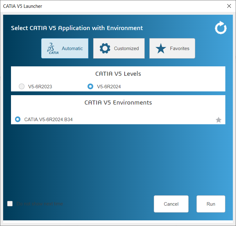 Config Catia V5 Launcher for multiple Catia V5 Powerby - 云起株式会社 | PLM ...